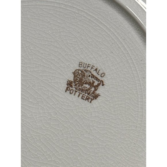 Buffalo pottery | Dining | 4 Vintage Dinner Plates Buffalo Pottery ...